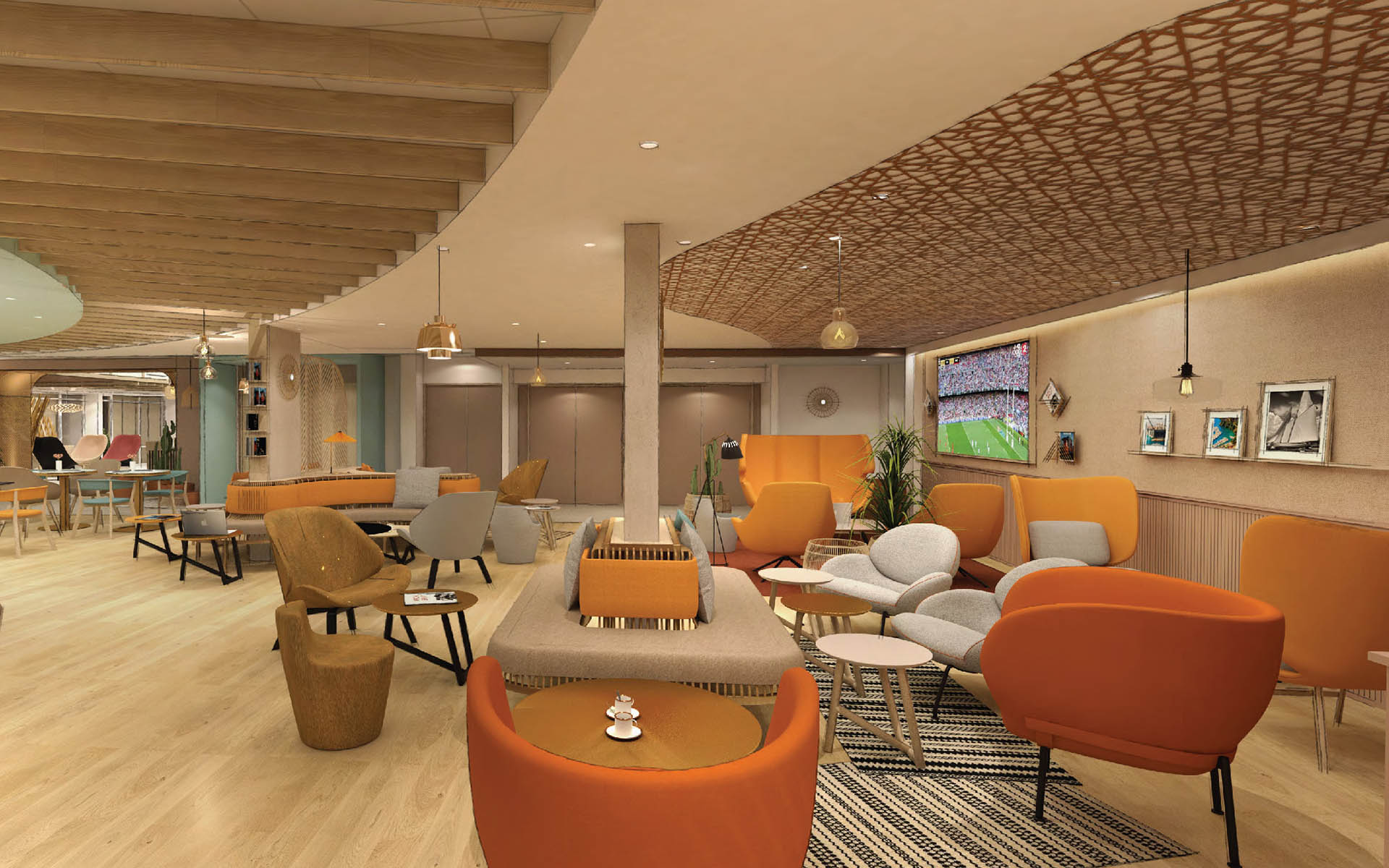 Novotel - Montpellier - Red Banana Studio, concepteur d'intérieur