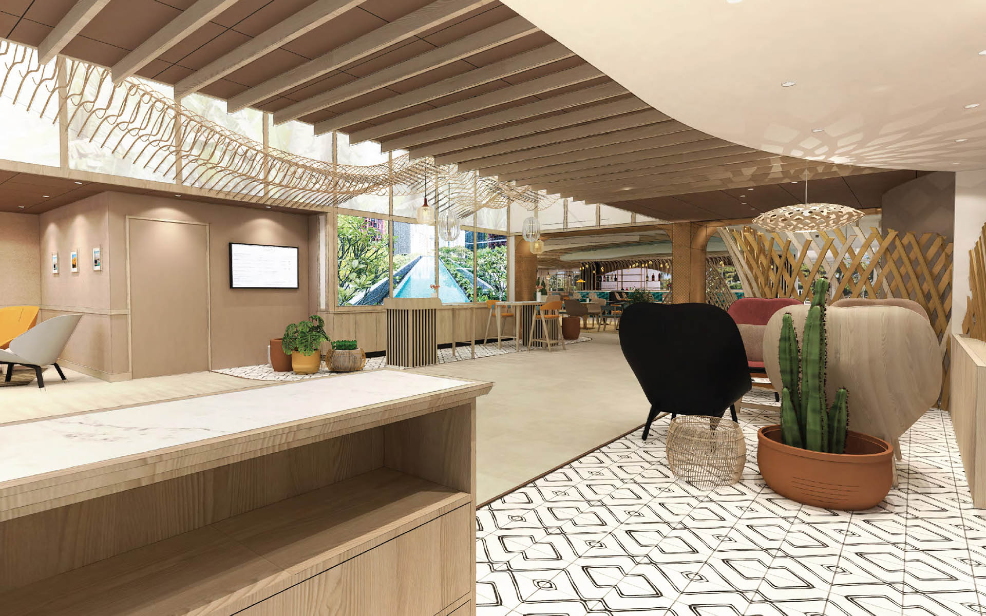 Novotel - Montpellier - Red Banana Studio, concepteur d'intérieur